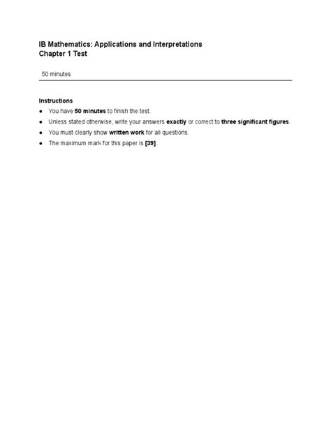 Chapter 1 Test Pdf Area Triangle