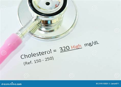 Abnormal High Cholesterol Test Result Stock Image Image Of Health