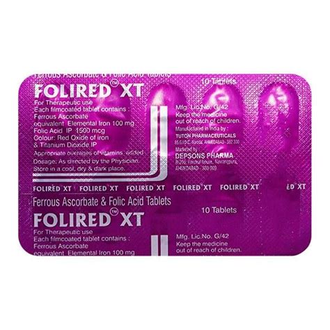 Buy Folired Xt Tablet 10s Online At Upto 25 Off Netmeds