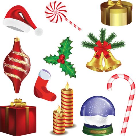8 Christmas Decorations Clip Art Preview Christmas Ornamen