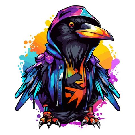 Premium Vector Crow Tshirt Design Graphic