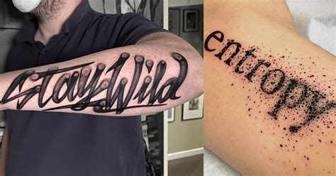 Negative Shading Tattoo Letters