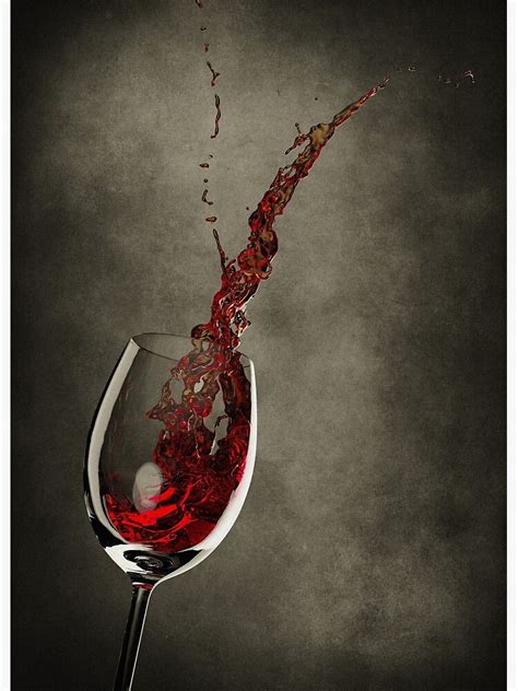 Red Wine Glass Poster For Sale By Validone Redbubble
