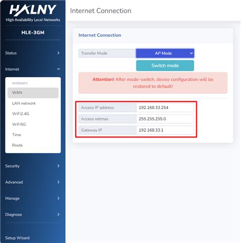 Router Ap Mode Configuration Halny Networks