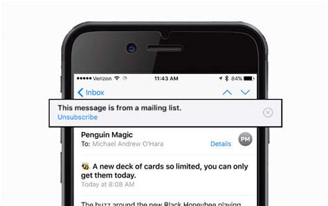 ios 10 tidbit unsubscribe from mailing lists from the mail app