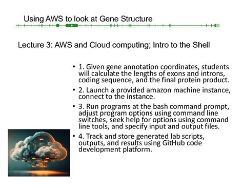 Aws And Cloud Computing Lecture 3 Gene Structure Analysis Studocu