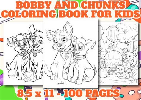 Bobby And Chunks 5 Coloring Pages Graphic By Jss Global It 02