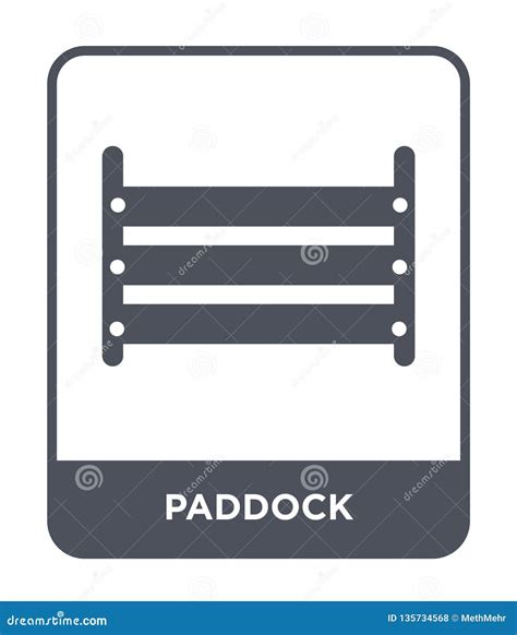 Paddock Icon Trendy Paddock Logo Concept On White Background Fr Vector Illustration