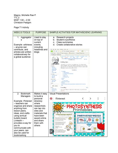 Ttl Web 2o Assignment Magno Michelle Rae P Ttl 2 Mwf 100 2 Christzon Pasigon Page 71