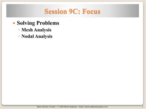 Basic Electric Circuits Session 9c Pptx