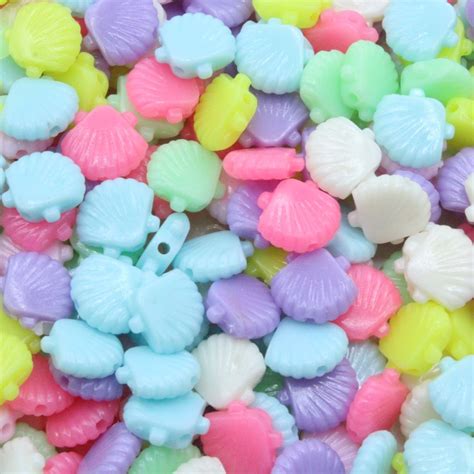 Shell Bead 12mm Pastel Mix Bead Trimming And Craft Co