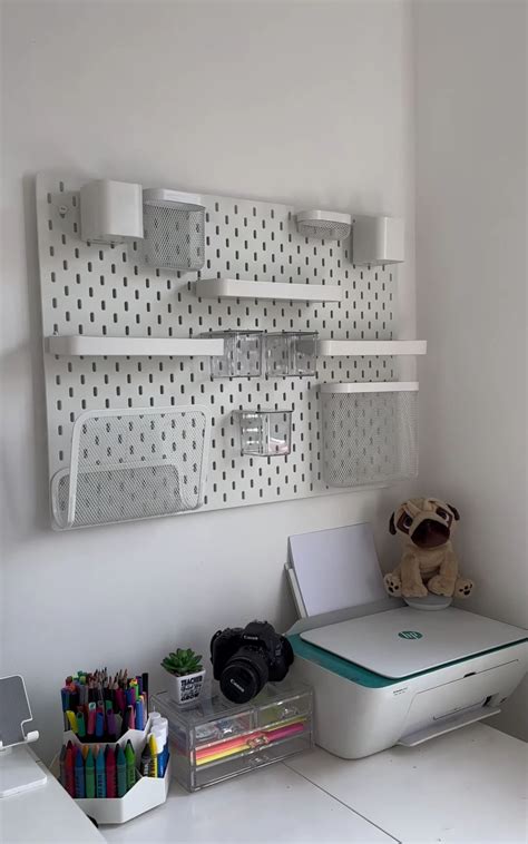 Ikea Peg Board Study Room Decor Peg Board Small Room Makeover