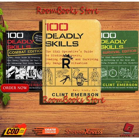 Jual 100 Deadly Skills 3 Books By Clint Emerson English Version
