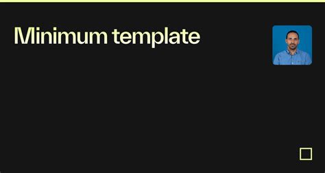 Minimum Template Codesandbox