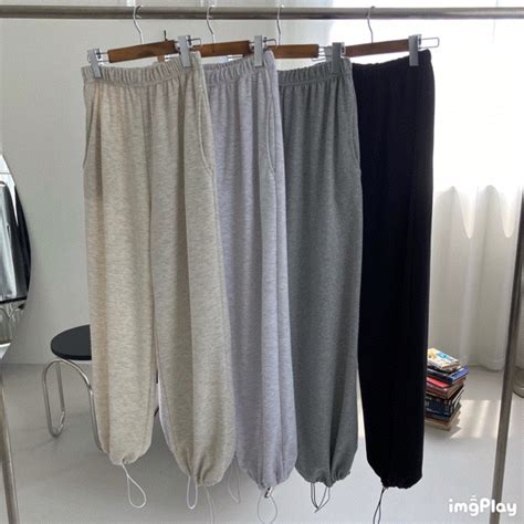 Summer Sale⛱️ 최저가~ 마이쮸 트레이닝 팬츠7color 키작녀 키큰녀 강추 데일리 투웨이 베이직 와이드 조거 스트링 여름 팬츠 츄리닝 바지 에이블리