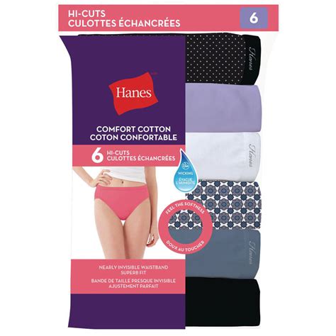 Hanes Ladies Hi Cut 6 Pack Underwear Camp Connection General Store