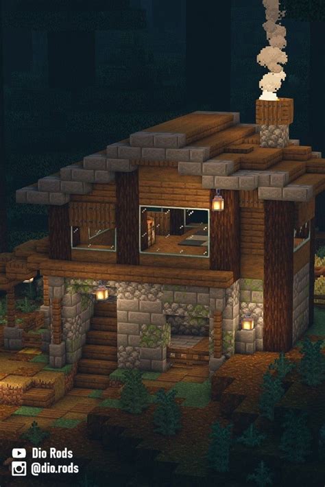 Minecraft Starter House Biome Taiga Spruce Build Minecraft Haus