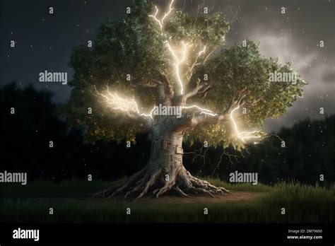 Lightning Hitting A Tree Hi Res Stock Photography And Images Alamy