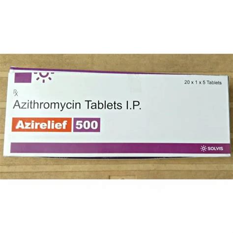 Azithromycin Tablet 500 Mg At ₹ 103strip Of 5 Tablets Azithromycin