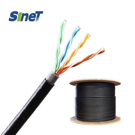Outdoor Direct Burial Ethernet Cable Solid Copper Cat5e Extension