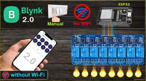 IoT Smart Home Project Using ESP32 Blynk Control Relay With WiFi Manual