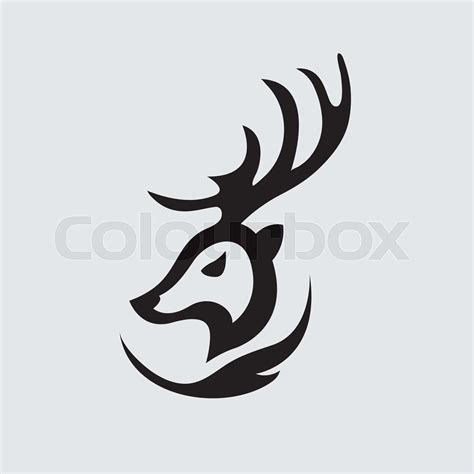 Dear Logo Icon Vector Design Stock Vector Colourbox