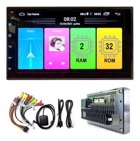 Central Multimídia Android Universal Wifi Gps Mp5 Tela 7 Pol Frete Grátis