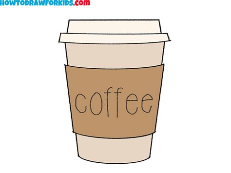 How To Draw Coffee Step By Step At Barbara Eley Blog