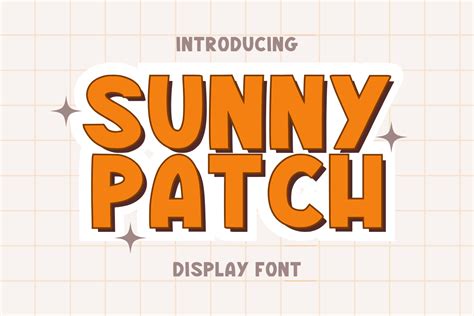 Sunny Patch Font By Letterayu · Creative Fabrica