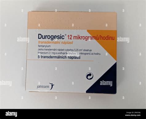 Prague Czech Republic March 30 2024 Durogesic Patches With Fentanyl Active Substance Produced