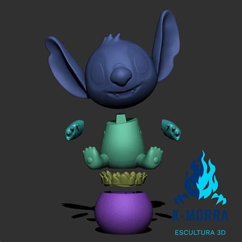 Stitch Candy 3d Model 3d Printable Cgtrader