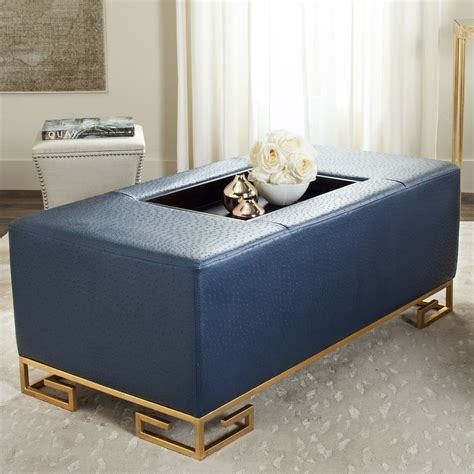 Modern Keyhole Coffee Table Ottoman Foter