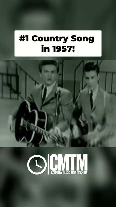 A 1 Country Song Of 1957 Everly Brothers Youtube