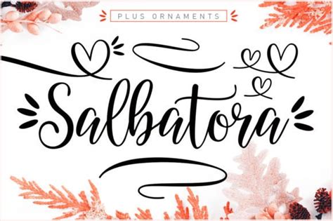 Script Font Bundle Cursive Fonts With Hearts Bundle Wedding Font