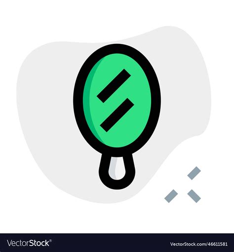 Small Hand Mirror Used In Makeup Royalty Free Vector Image