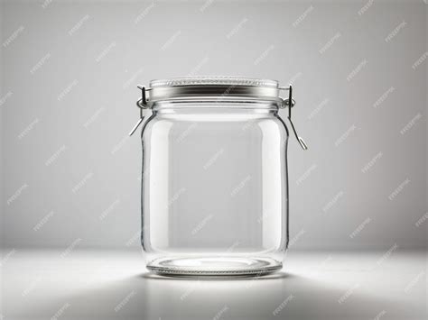 Premium Photo Versatile Canvass Empty Blank Jar Isolated On