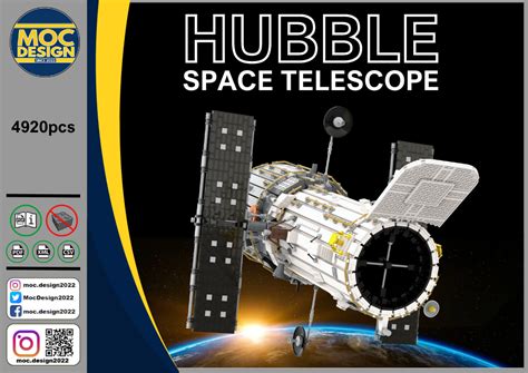 Lego Moc 75987 Hubble Space Telescope 125 Scale By Brickcreate