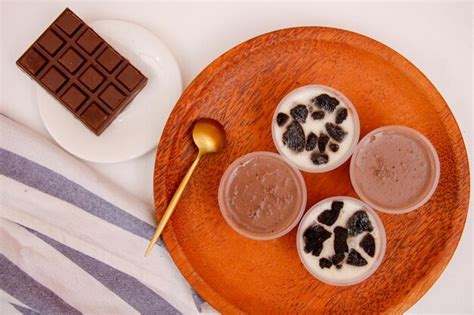 Premium Photo A Collection Of Photos Of Jelly Served In Bowls And