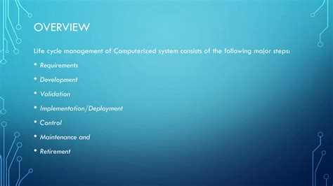 Life Cycle Management Of Computerized Systempdf