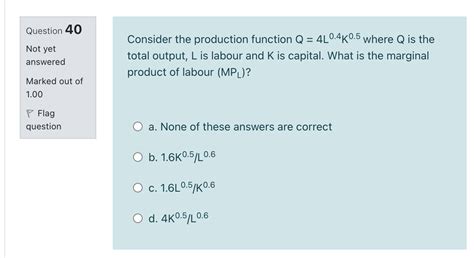 Solved Question 37 Not Yet Using The Demand Function Qp