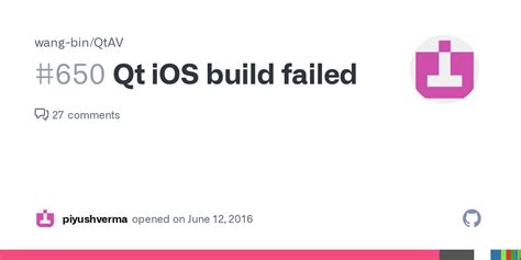 Qt IOS Build Failed Issue Wang Bin QtAV GitHub