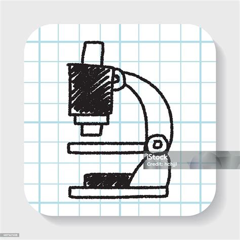 Doodle Microscope Stock Illustration Download Image Now Backgrounds