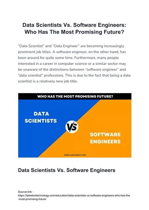 Ppt Data Scientists Vs Software Engineers Who Has The Most