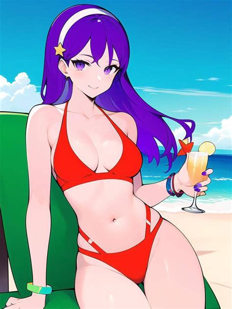 Athena Asamiya En La Playa By Ioriyagami8009 On Deviantart