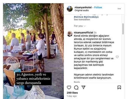 Nişanyan Otelde 30 Ağustos Töreni Sevan Nişanyanı Kızdırdı Kepazelik” Serbestiyet