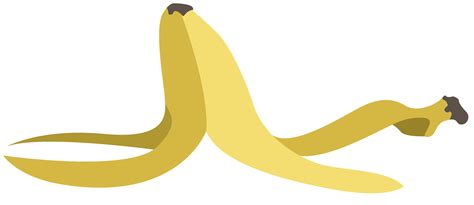 Banana Peel Cartoon Yellow Fruit Comedy Png