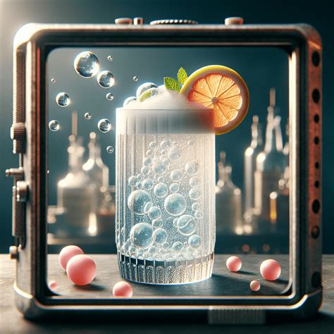 Bubble Breeze Blush Playful Refreshing Cocktail With Bubble Gum