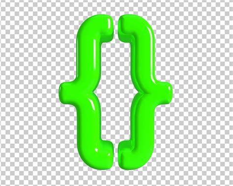 Premium Psd Code Icon Green Sign 3d Render