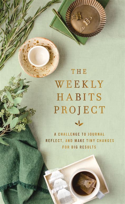 The Weekly Habits Project A Challenge To Journal Reflect And Make