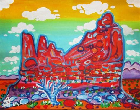 Arches Rock At Dusk Moab Utah 20x16 Painting Colorscapes By Rachel